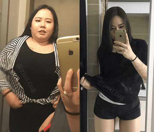 This Yeppeo Korean Babe Lost 30KG Even Though She Drank Alcohol And Ate ...