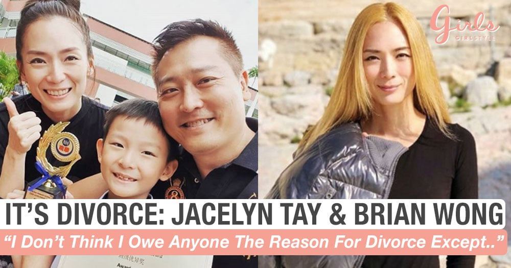 Jacelyn Tay And Her Husband Calls It Quits After 8 Years Of Marriage