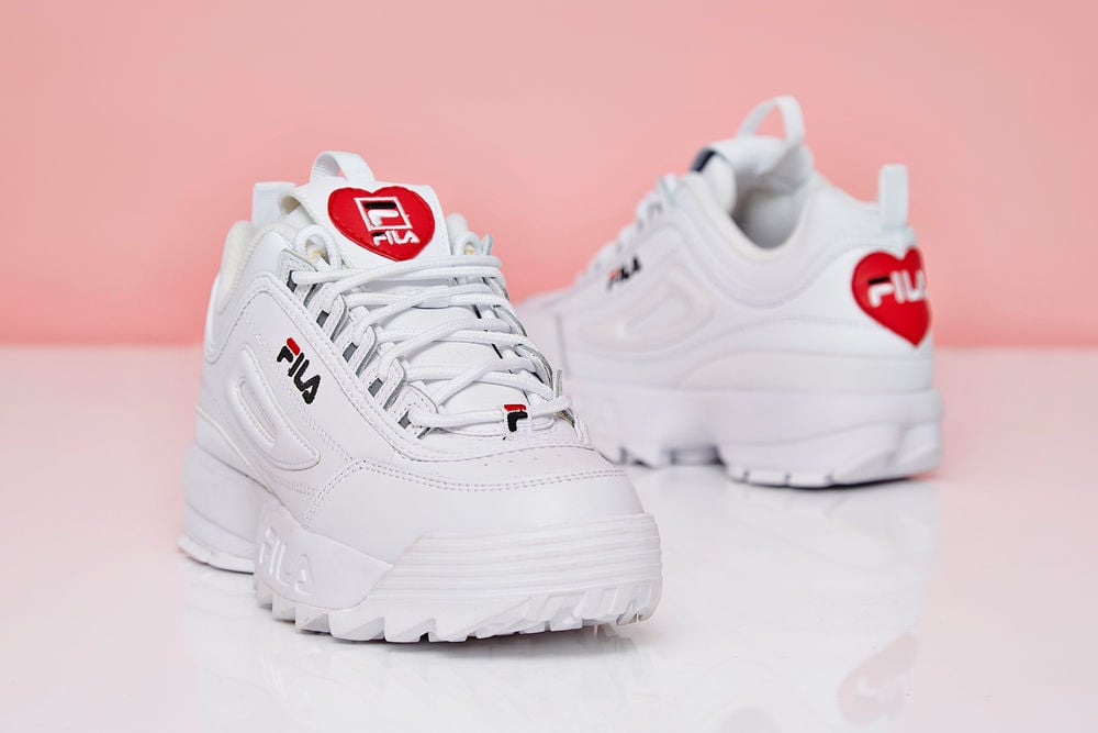 FILA's Disruptors Got A Loving Makeover And It's The Only Sweetheart ...