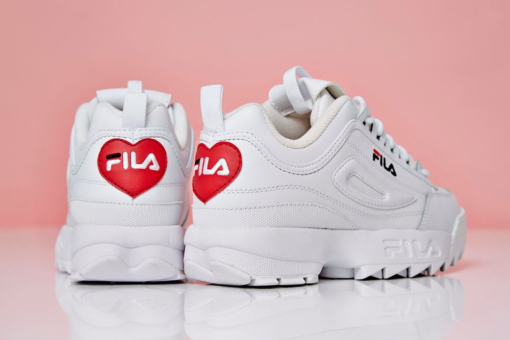 FILA's Disruptors Got A Loving Makeover And It's The Only Sweetheart ...