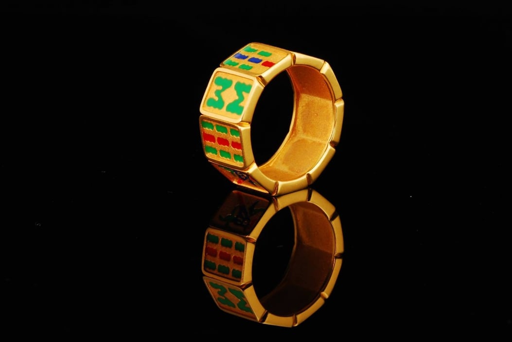 916 Gold Mahjong Accessories! The Perfect Ring, Necklace & Bracelet For ...
