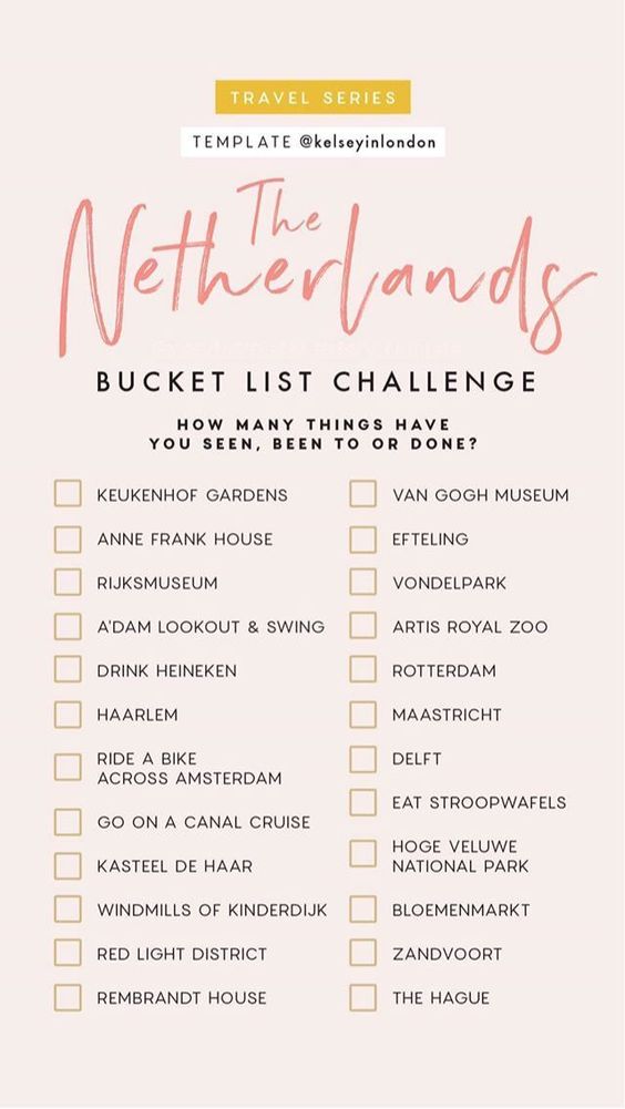 20 Bucket List Challenge For Girls Who Love Travelling!