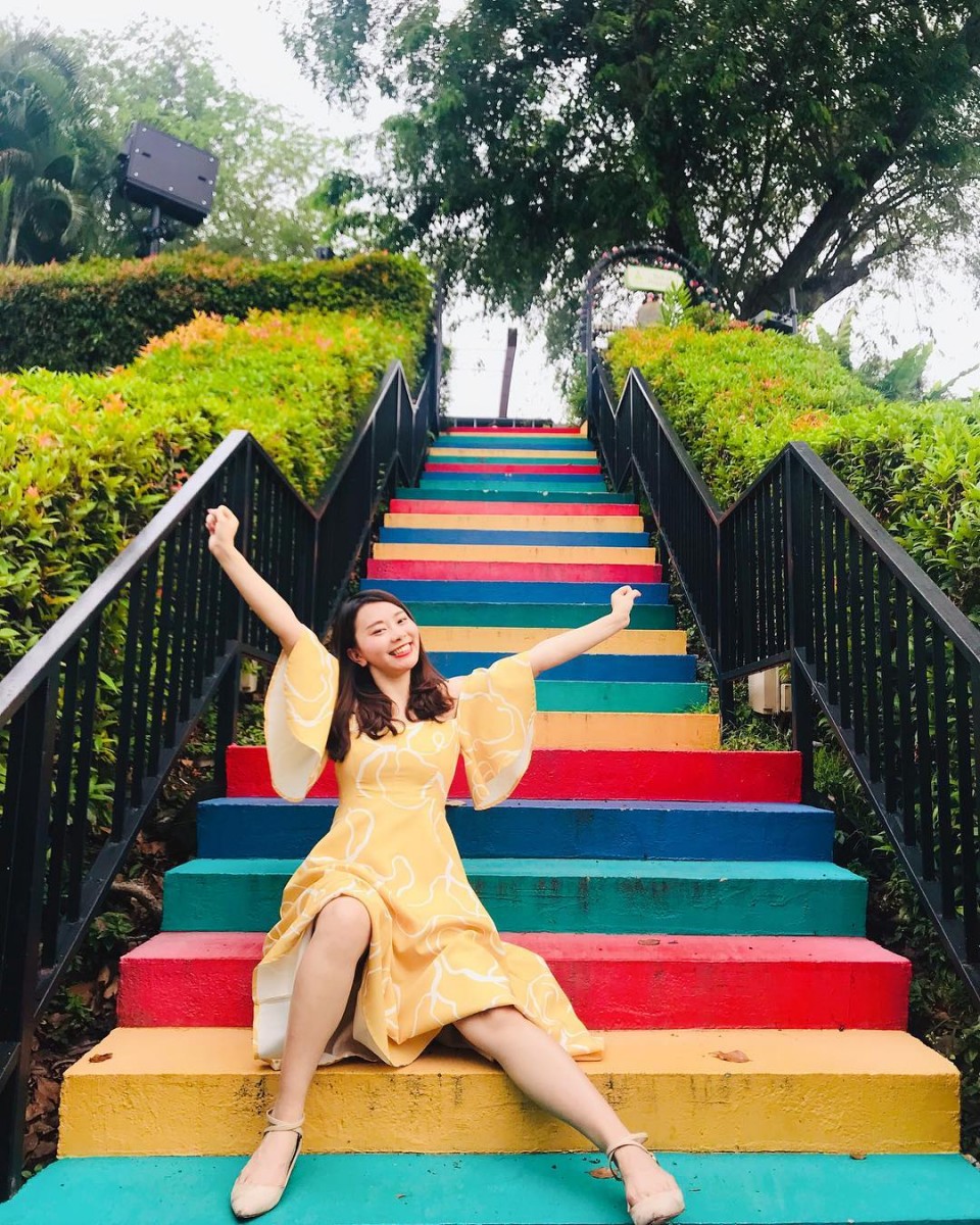 This Rainbow Stairway In Singapore Will Lead You To The Secret Bell Of ...