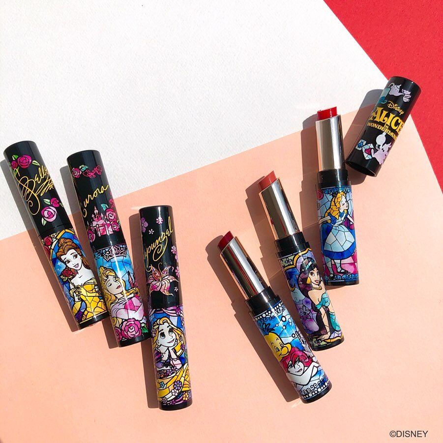IT'S DEMO X Disney Princess Stained-Glass Lipstick Set