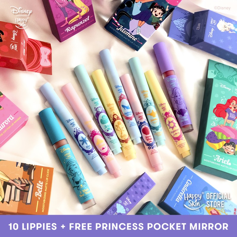 Happy Skin Launched A Disney Princess Limited Edition Full Lippie Set!