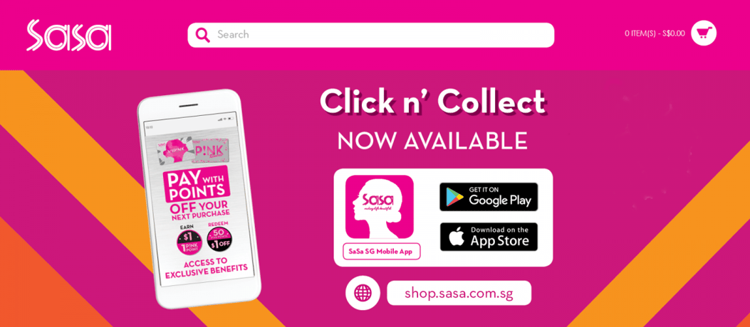 You Can Now Shop Your Fav Products At Sasa Anytime, Anywhere & Collect ...