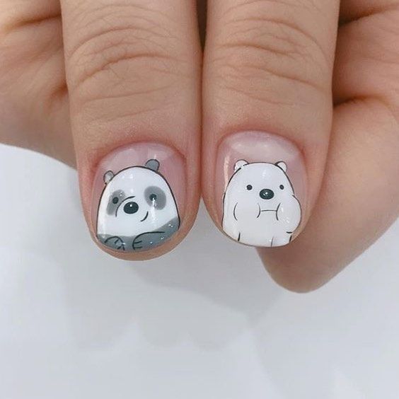 8 Adorable Nail Designs Inspired By Everyone's Favourite We Bare Bears