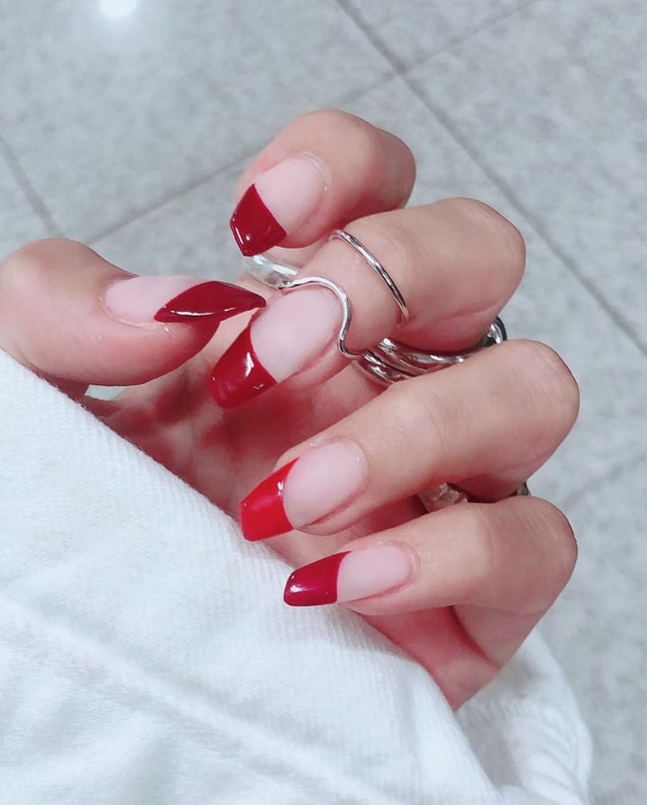 Lipstick Shaped Nails Are Trending And They Look Unusually Good