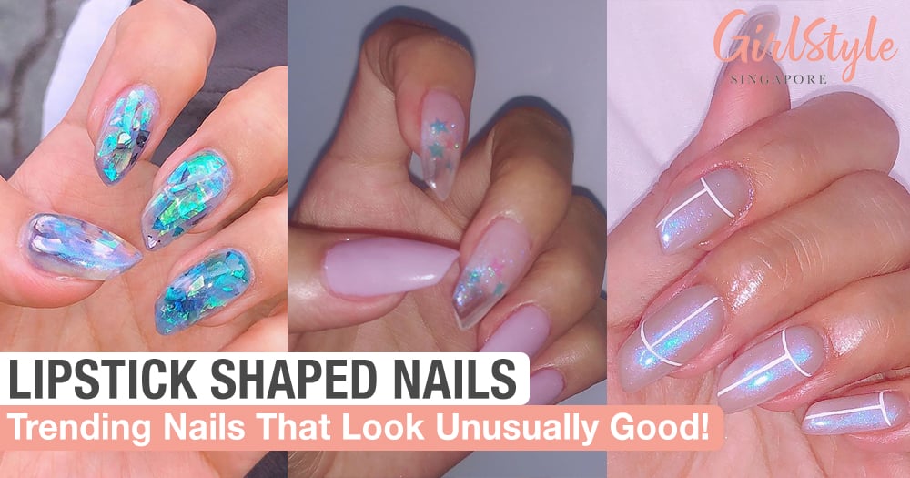 Lipstick Shaped Nails Are Trending And They Look Unusually Good