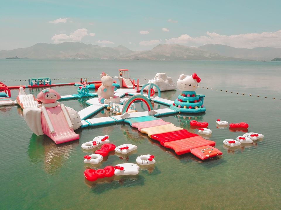 Inflatable Island With Cute Sanrio Characters In Subic
