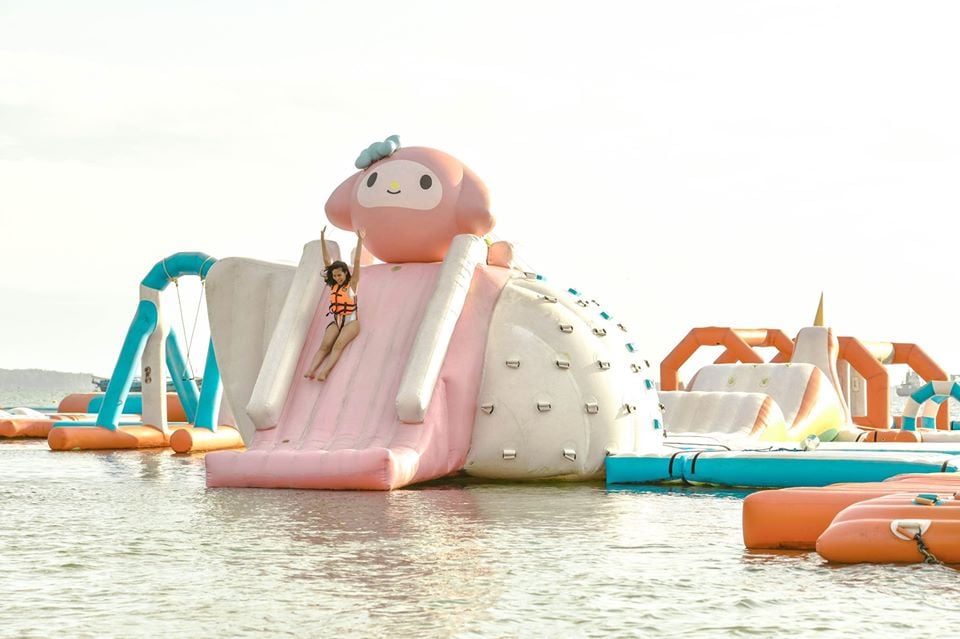 Inflatable Island With Cute Sanrio Characters In Subic