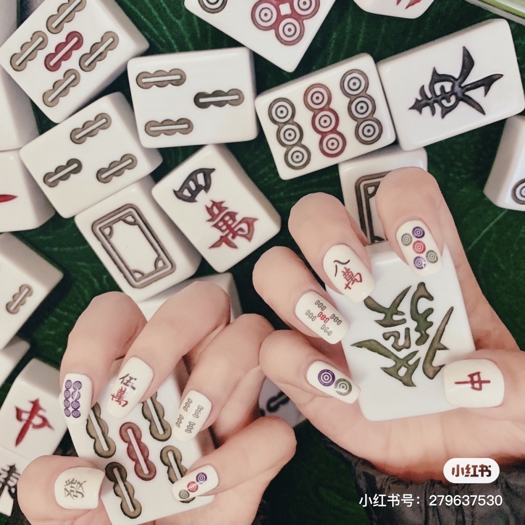 Chinese New Year Nail Designs For All The Mahjong Fans | GirlStyle ...