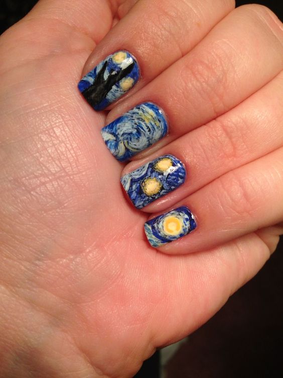 Nail Art Inspired By Famous Paintings