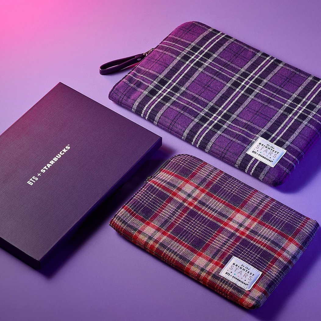 BTS X Starbucks Korea Collab Features Limited Edition Menus & Merch