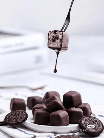 Oreo Recipes 】Easy, Mini Oreo Chocolate Ice Cream Cubes
