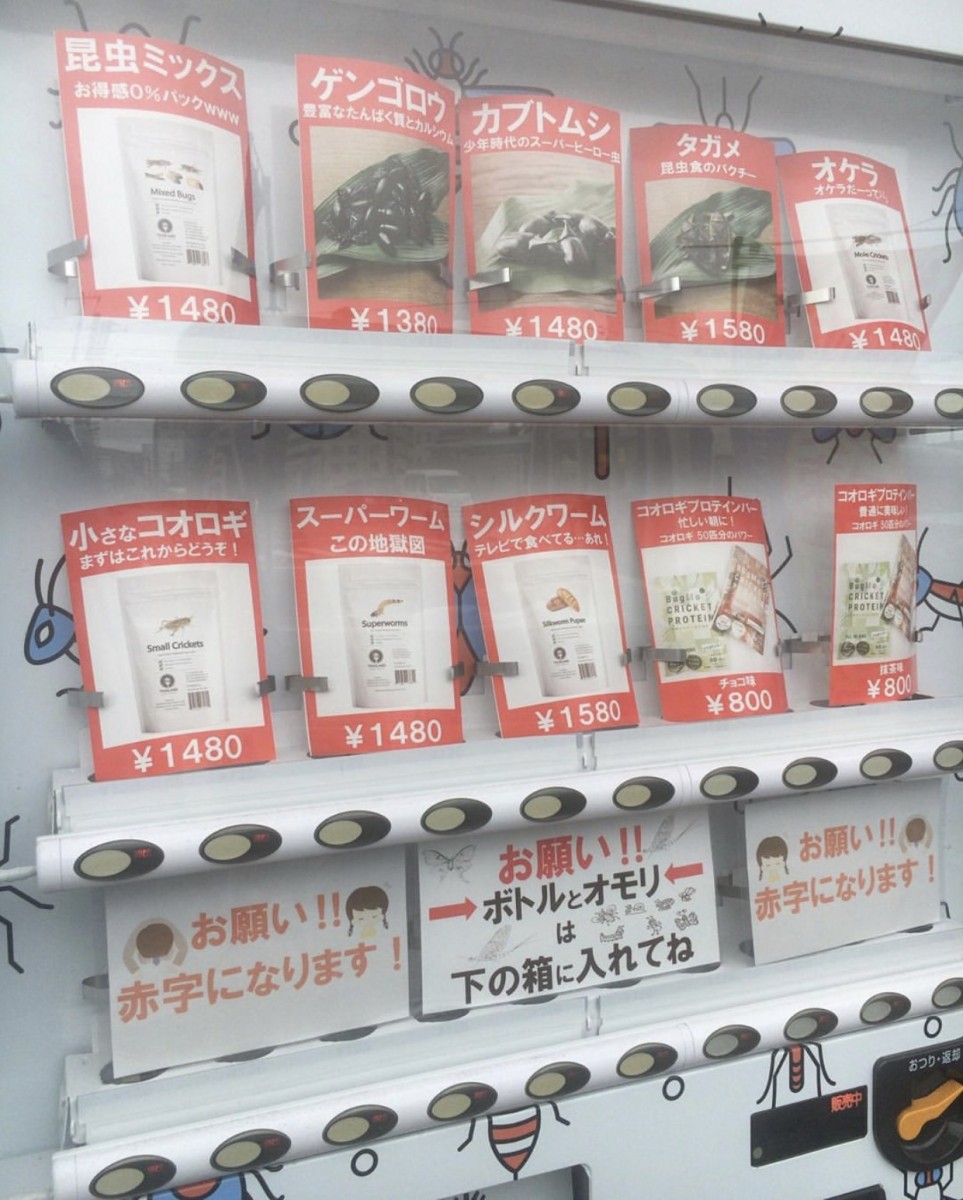 Try Out This Edible Insect Snack Vending Machine In Japan