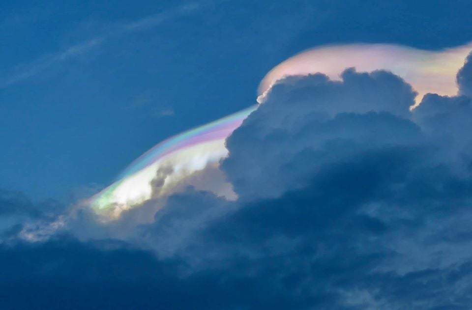 Iridescent Clouds In Rainbow Hues Spotted In East Singapore