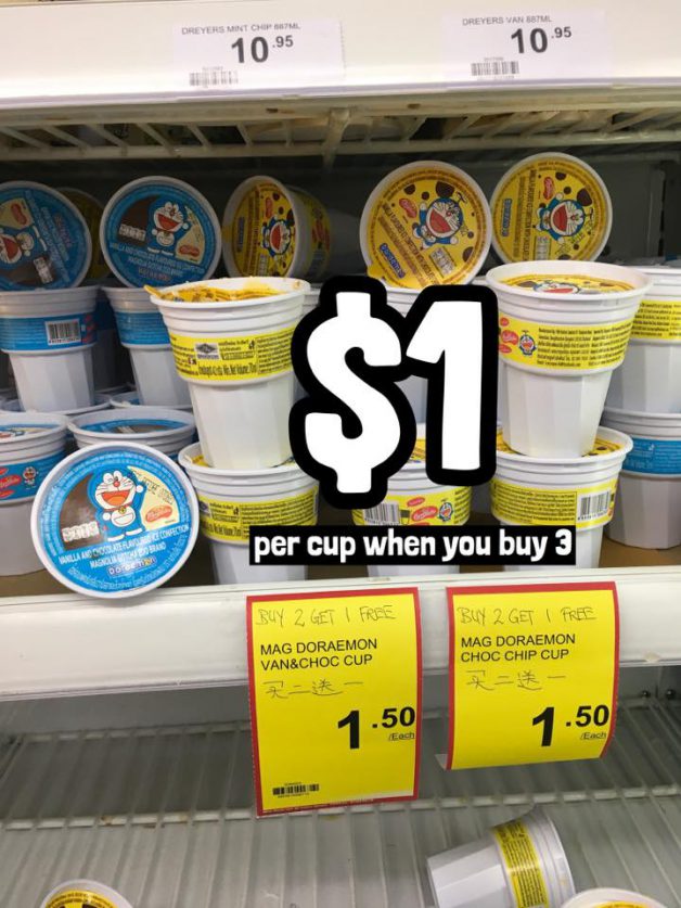 Magnolia x Doraemon Ice Cream Cup With A Free Doraemon Figurine!