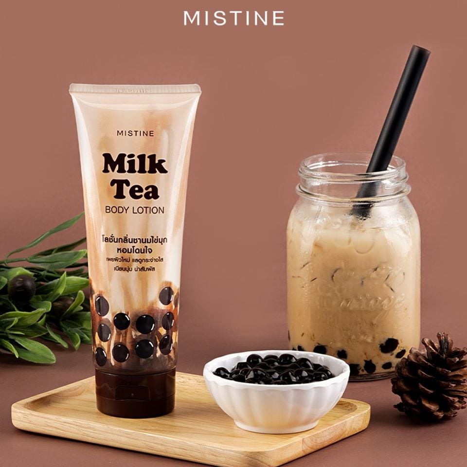 Mistine Milk Tea Body Lotion From Thailand Now Available In Shopee!