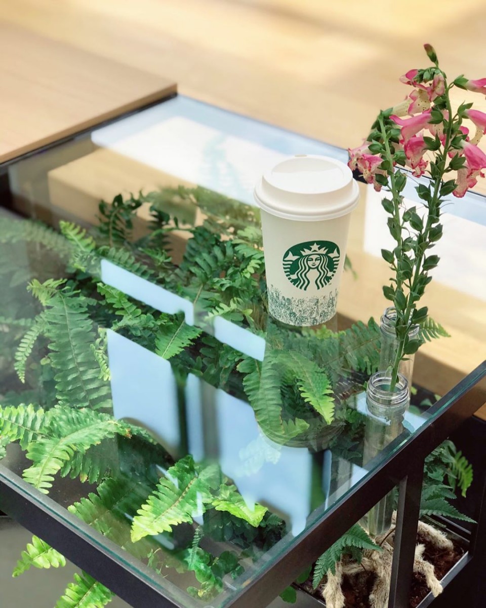 Japan's New Starbucks Is In A Tokyo Greenhouse With Aquarium