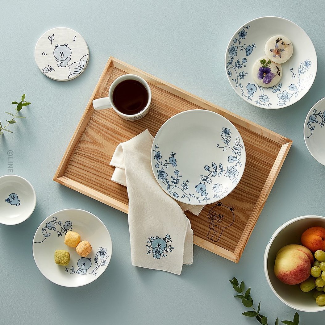 LINE FRIENDS Ceramic Tableware, Get Them Shipped To Singapore