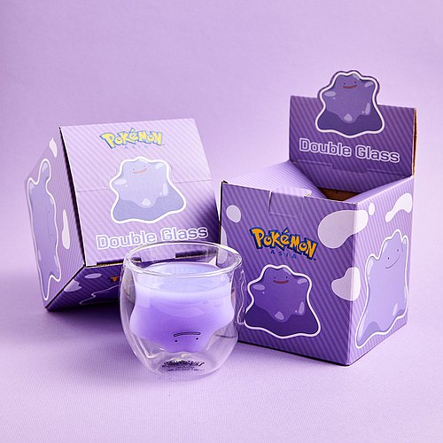 Pokémon Double Layer Glass Cup With Ditto & Magikarp Ships To Singapore