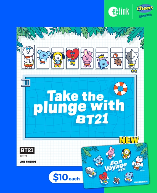 New BT21 EZ-Link Card At Cheers Singapore