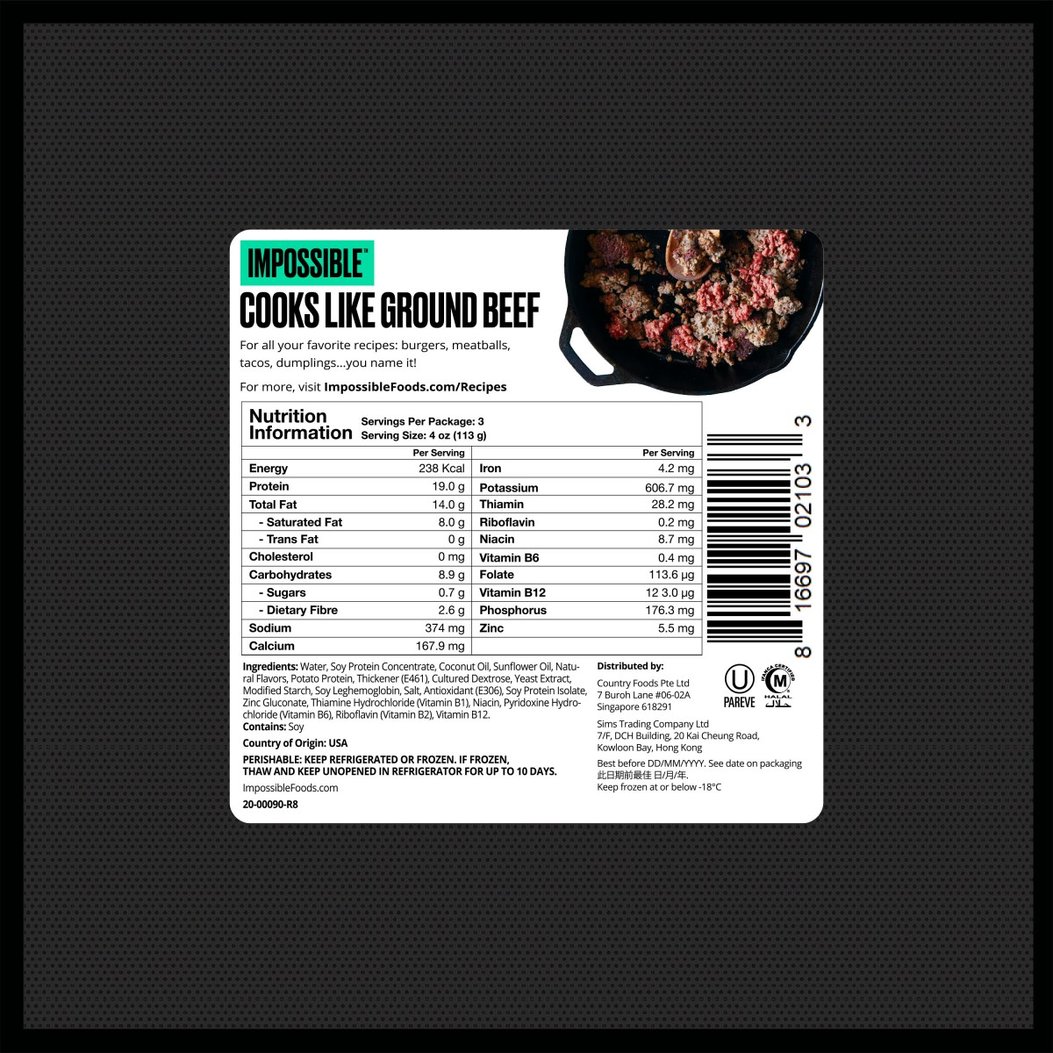 Impossible Foods Launches In Singapore Supermarkets For Home Cooking