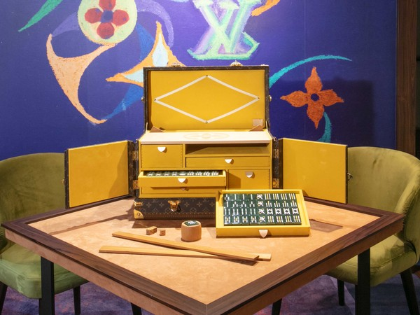 Louis Vuitton Mahjong Set Has Jade Tiles & Monogram Trunk Case