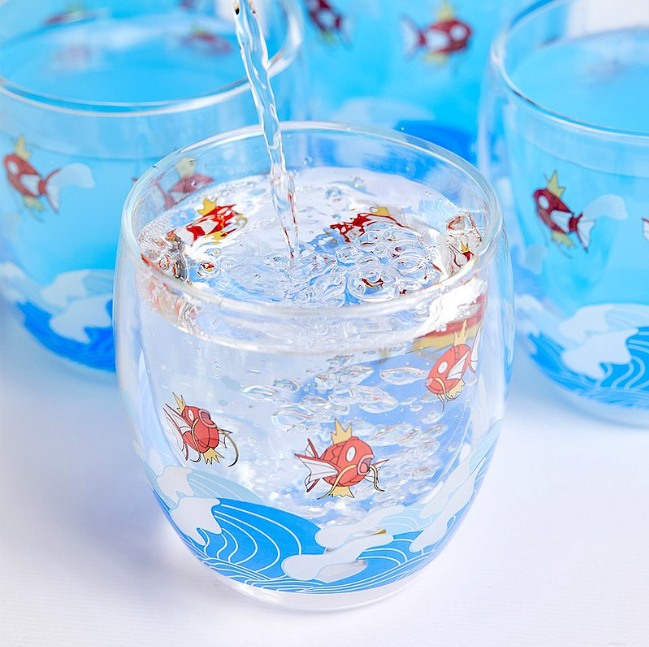 Pokémon Double Layer Glass Cup With Ditto & Magikarp Ships To Singapore
