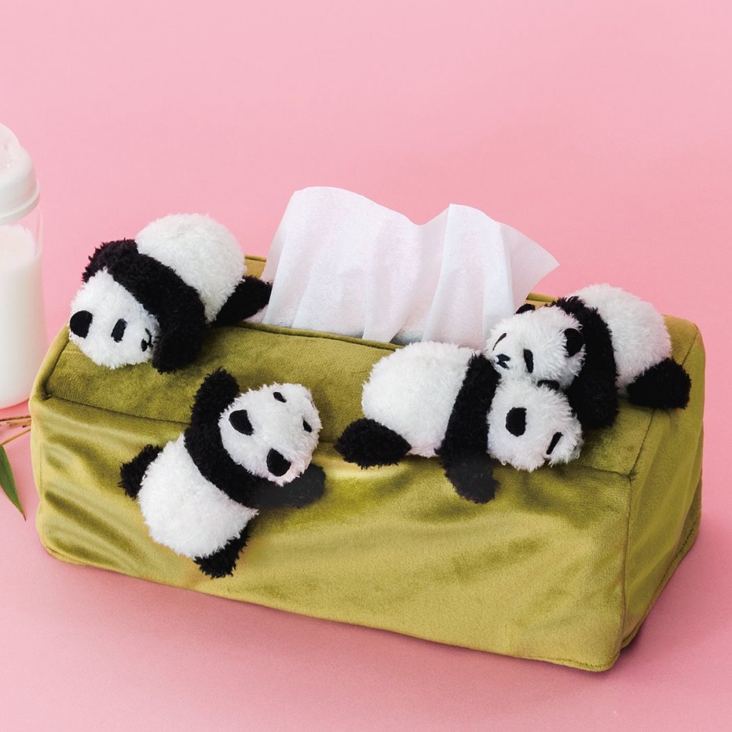 Sleeping Baby Panda Tissue Box Cover: Ships To Singapore