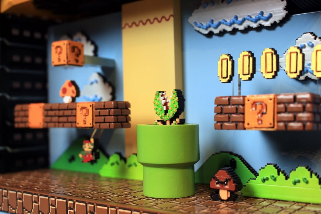 Mario Computer, Keyboard, Mouse & Headphones By