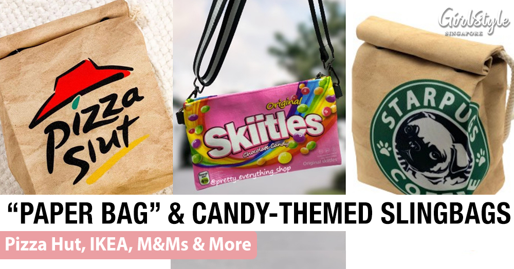 Realistic "Paper Bag" Sling Bags & Candy-Themed Pouches In Singapore