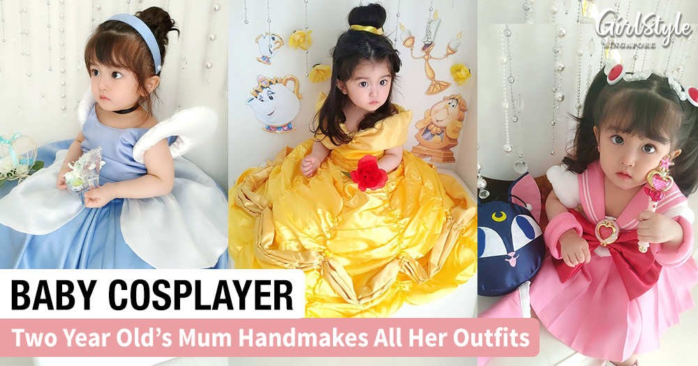 Baby Cosplayer Dresses Up As Sailor Moon Scouts & Disney Princesses