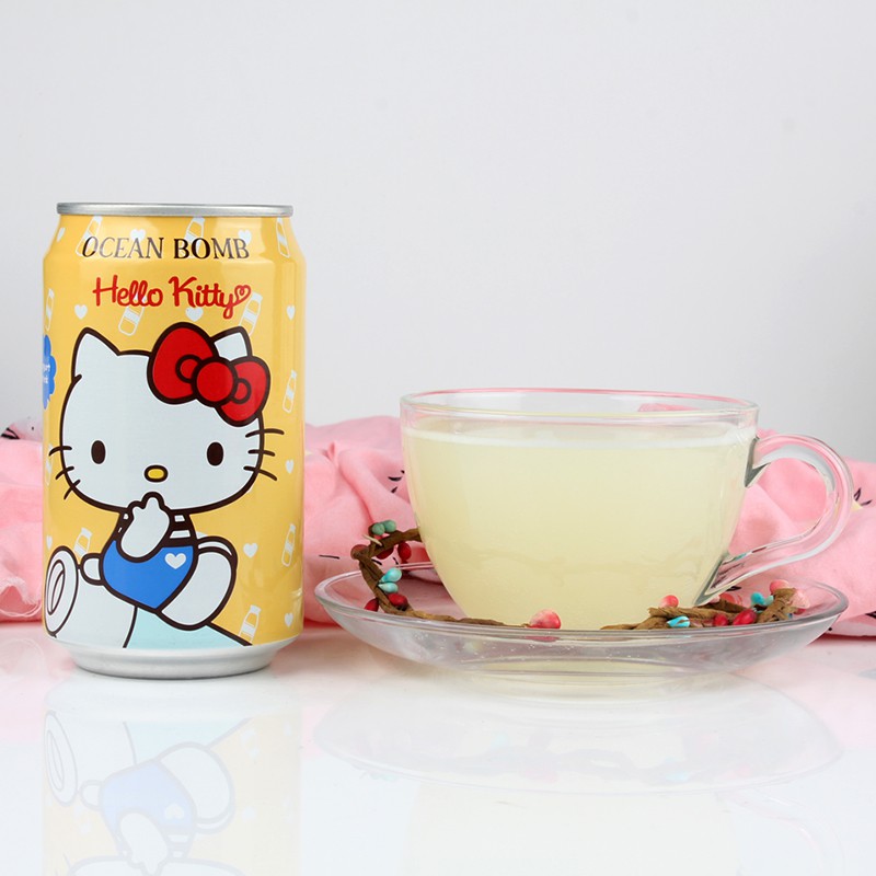 Hello Kitty Yoghurt & Bubble Tea Ocean Bomb Canned Drinks On Shopee ...
