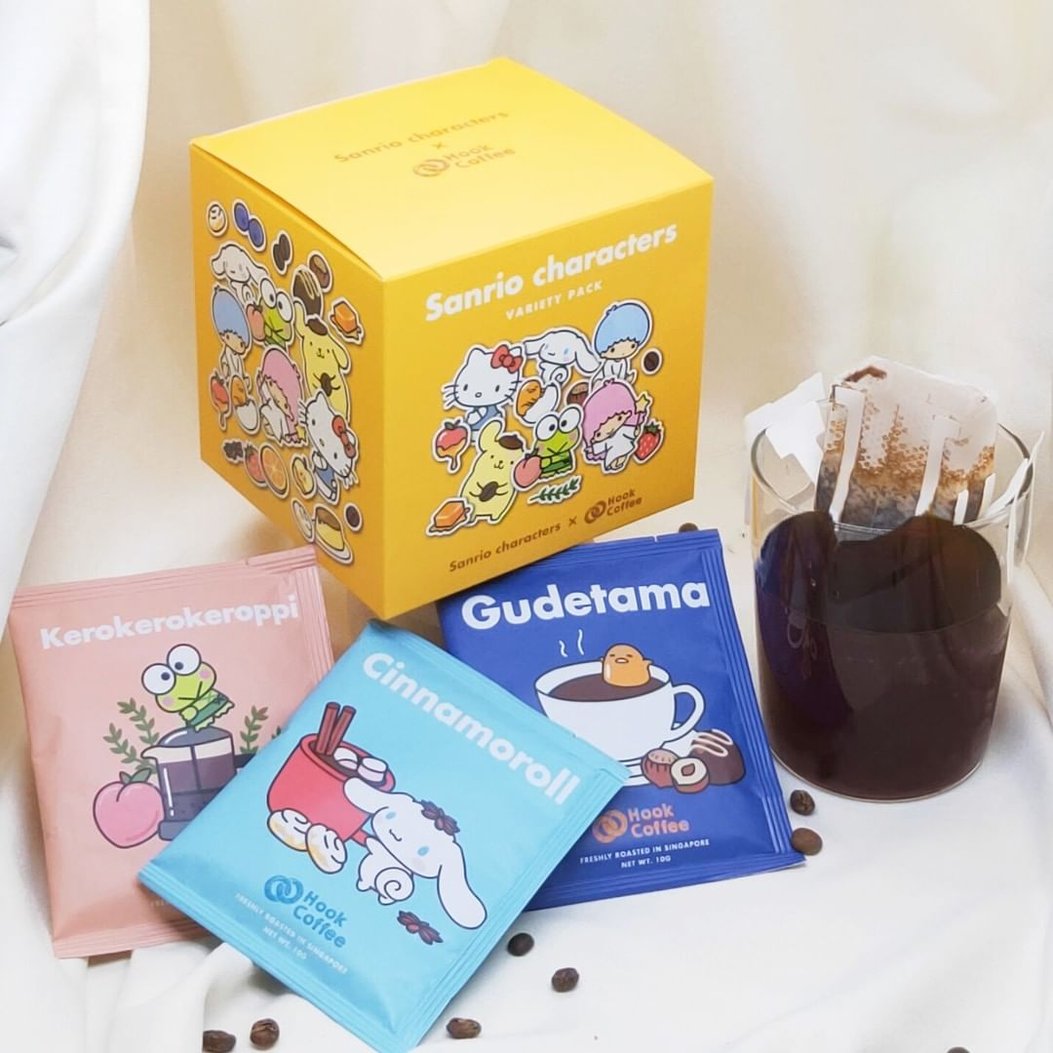 Hook Coffee Sanrio Drip Bag: 6 Unique Limited Edition Flavours ...
