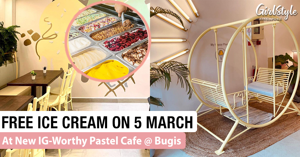 Inside Scoop Singapore: Pastel Ice Cream Cafe At Bugis