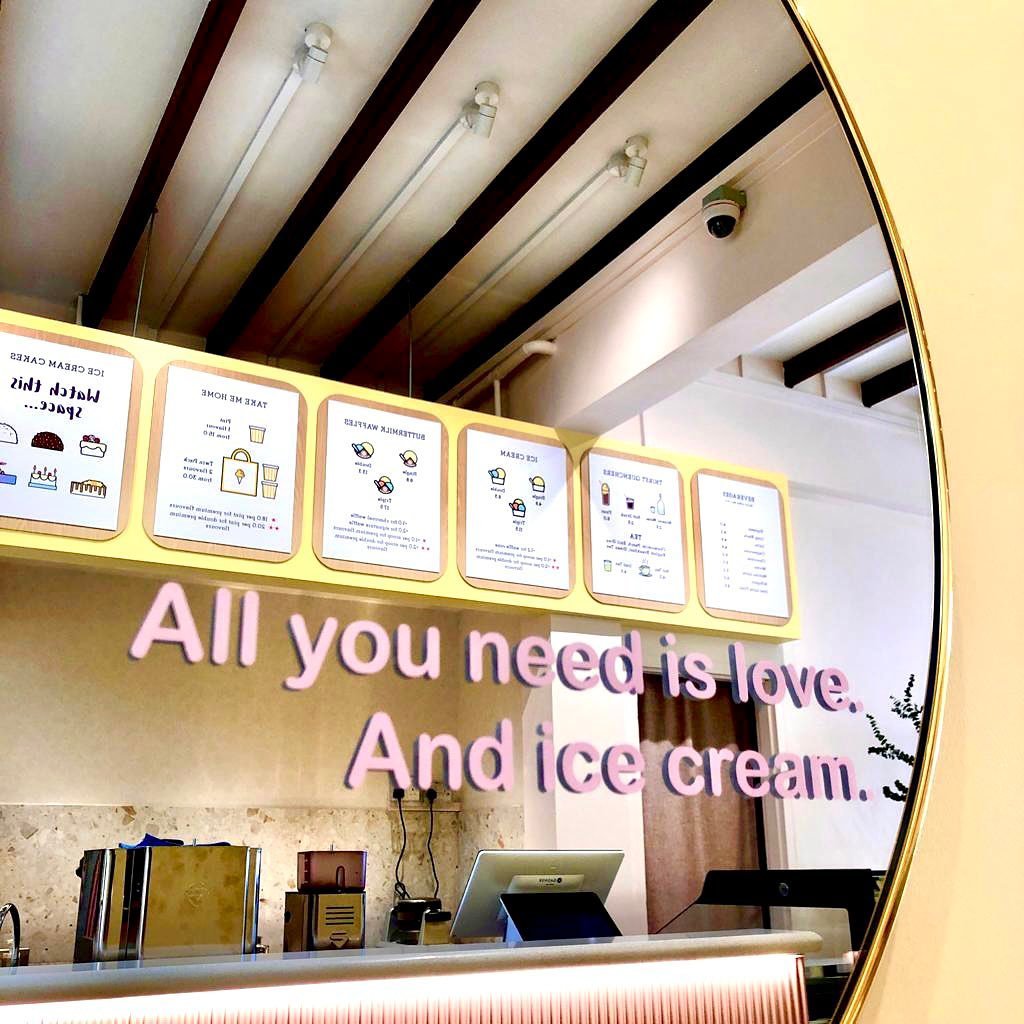 Inside Scoop Singapore: Pastel Ice Cream Cafe At Bugis