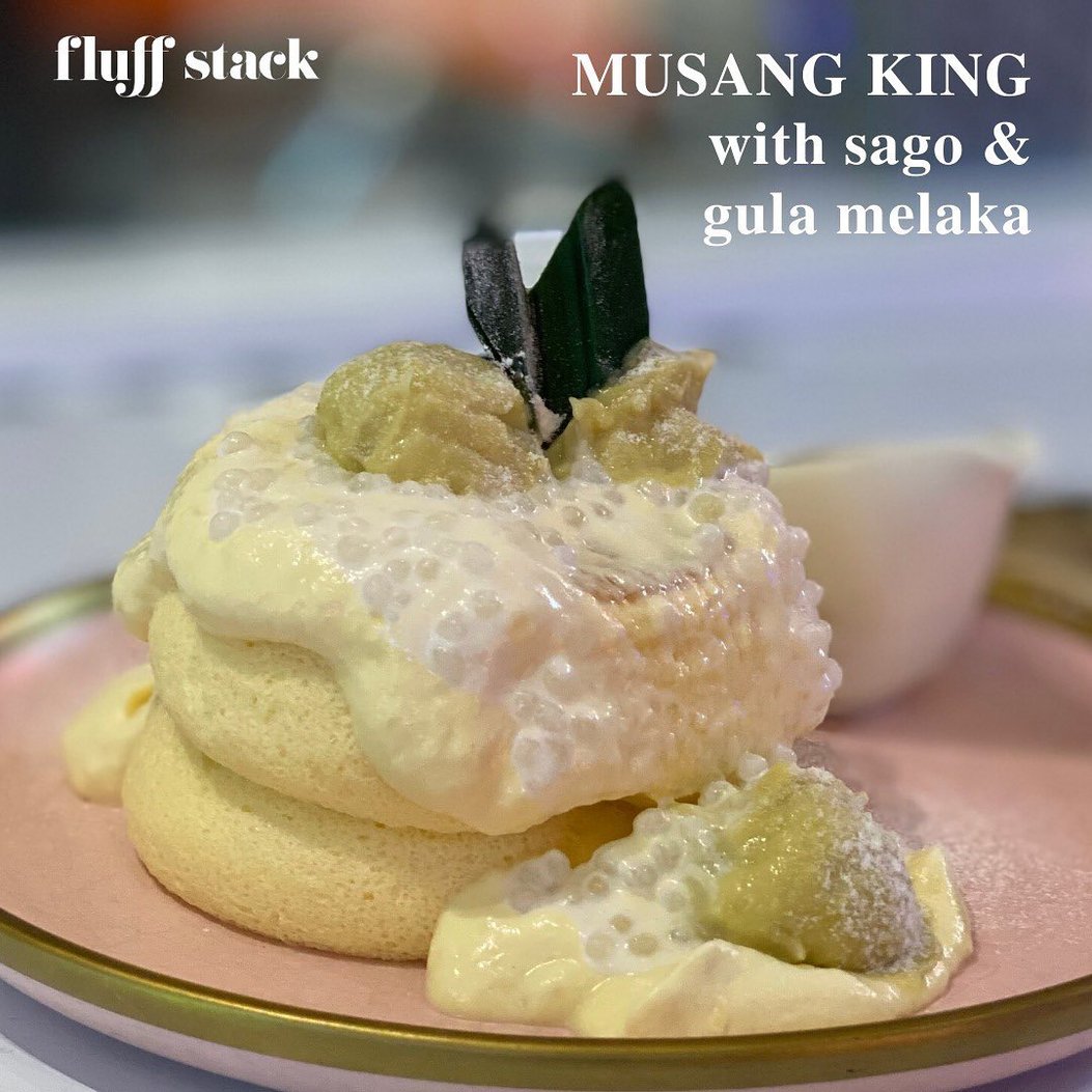 Fluff Stack Singapore Cafe Has NEW Musang King Durian Soufflé Pancake