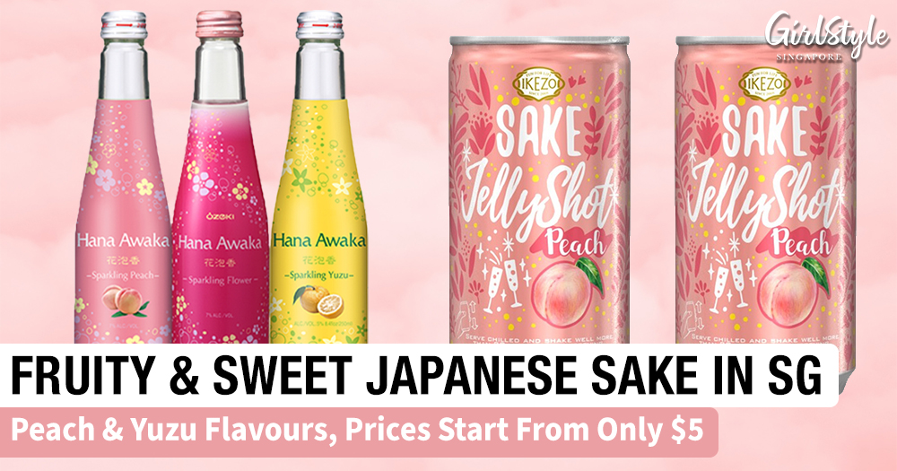 Japanese Sparkling Sake In Fruity Flavours Now Available In Singapore