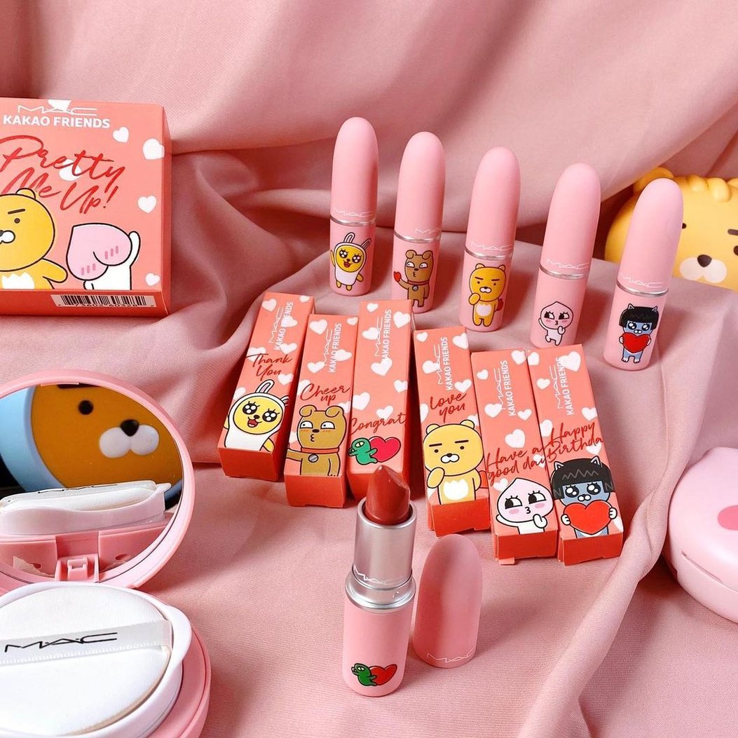 M.A.C Cosmetics X KAKAO FRIENDS Pink Edition Makeup Collection In Singapore