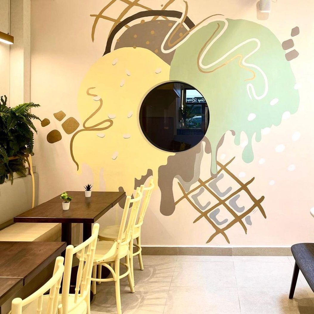 Inside Scoop Singapore: Pastel Ice Cream Cafe At Bugis