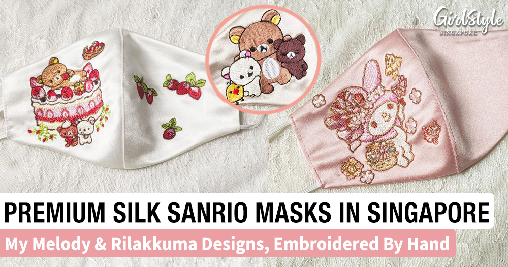 Lavish Elle: Premium Silk Sanrio Face Masks In Singapore With Embroidery
