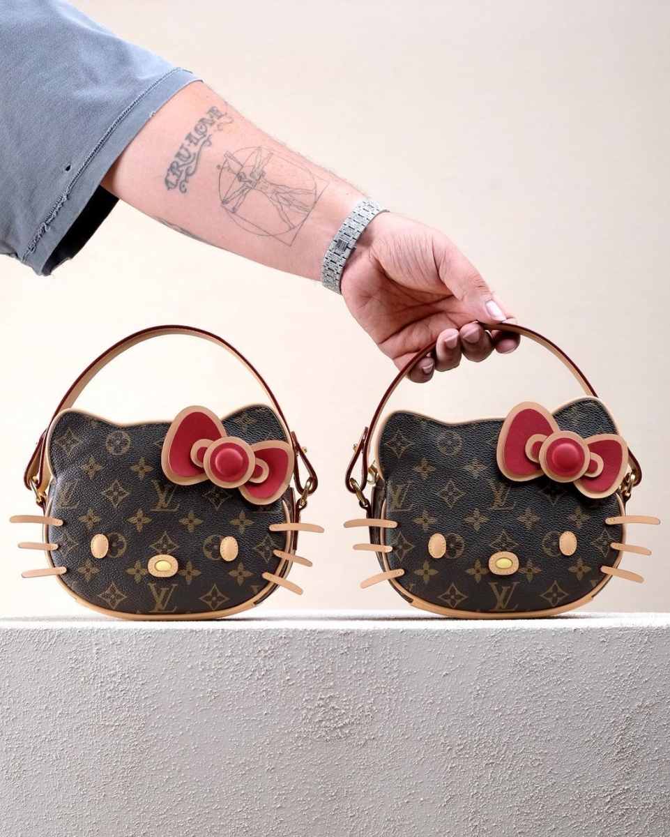 Hello Kitty Louis Vuitton Bags Upcycled By American Designer Sheron ...