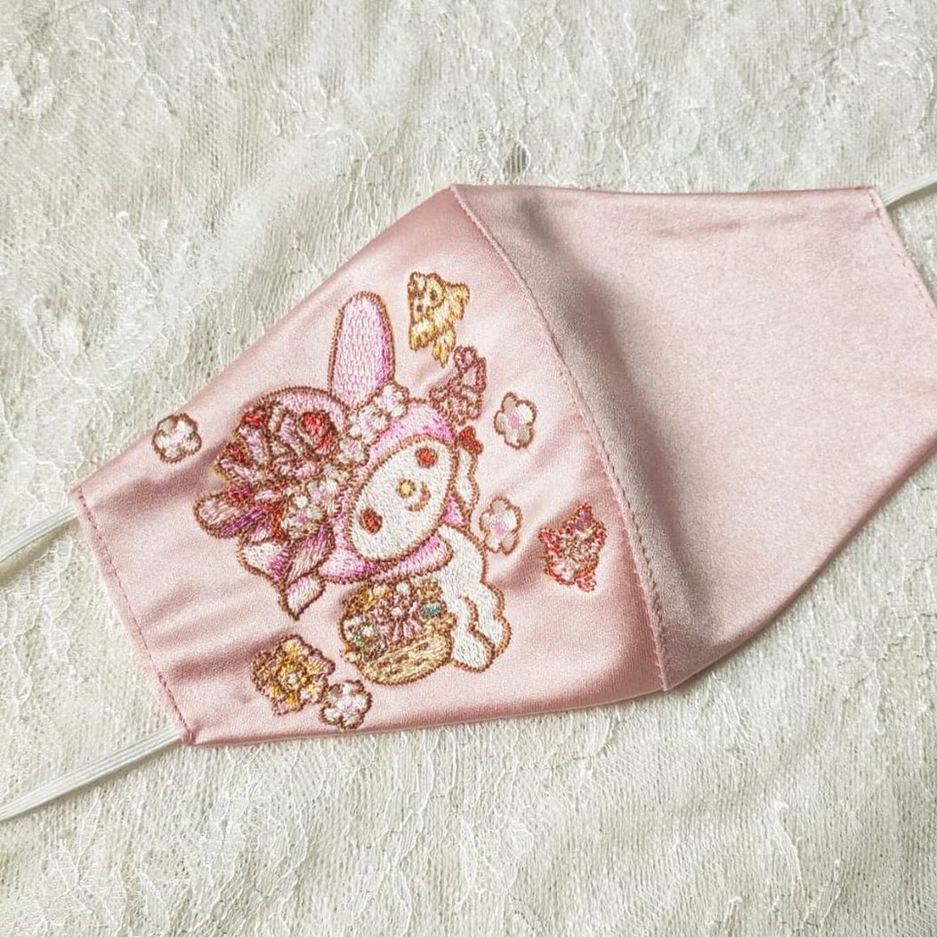 Lavish Elle: Premium Silk Sanrio Face Masks In Singapore With Embroidery