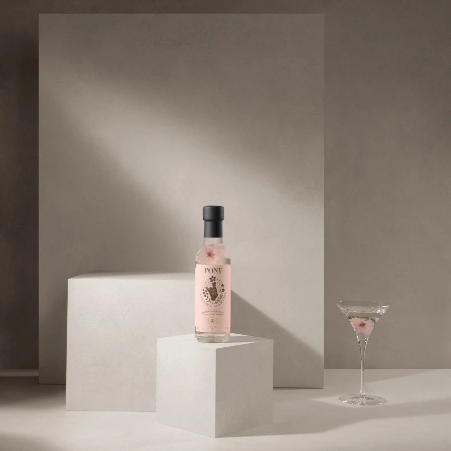 Pony Cocktails Has Bottled Sakura Martini With Floating Petals In Singapore