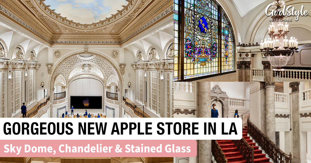 Apple Tower Theatre: New LA Store With Gorgeous Sky Dome & Stained Glass