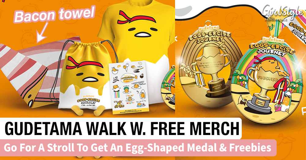 Gudetama Virtual Walk/Run Singapore 2021: Free Merchandise & A Medal