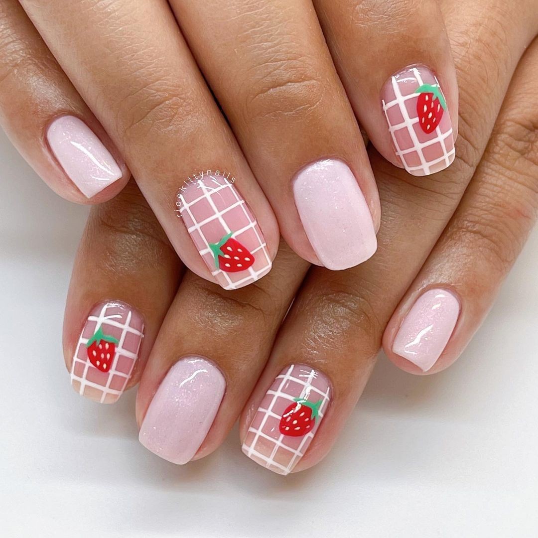 10 Pretty Strawberry-Themed Nail Art Designs To Inspire Your Next ...
