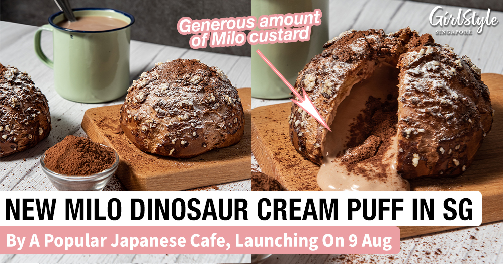 Baristart Coffee Singapore Launches New Milo Dinosaur Cream Puff